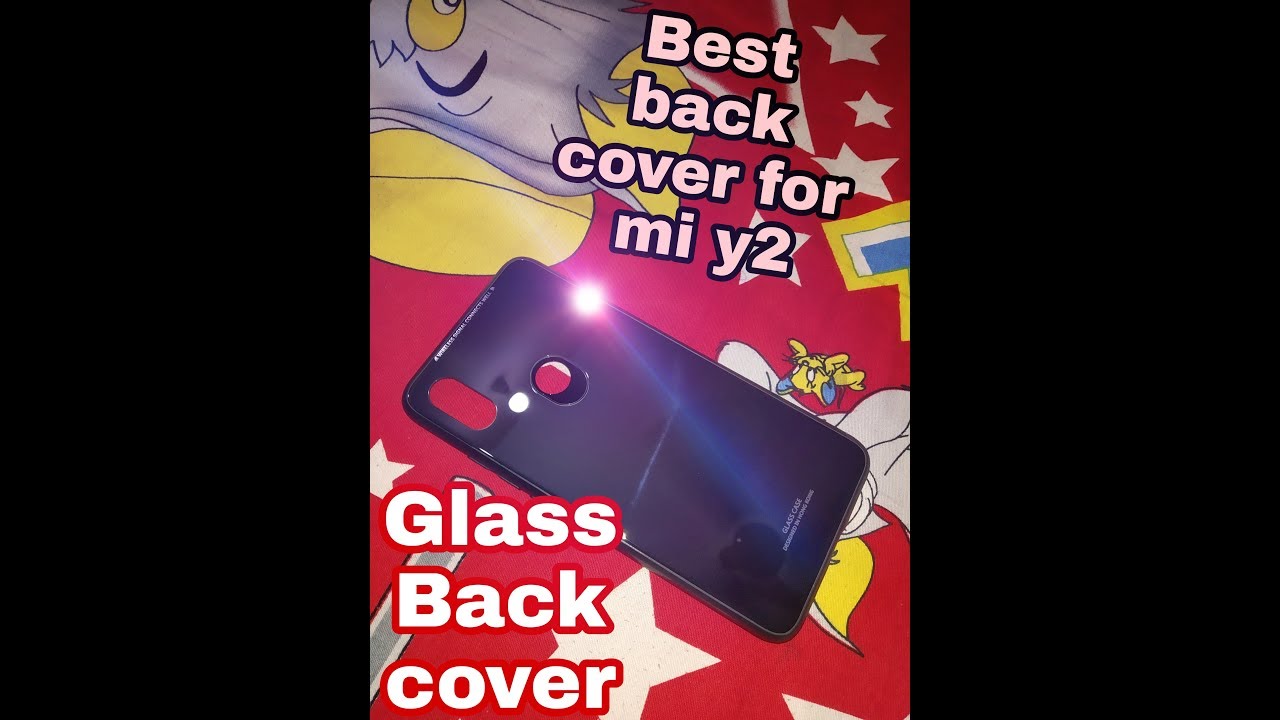 Best back cover for mi y2. Glass back cover. - YouTube