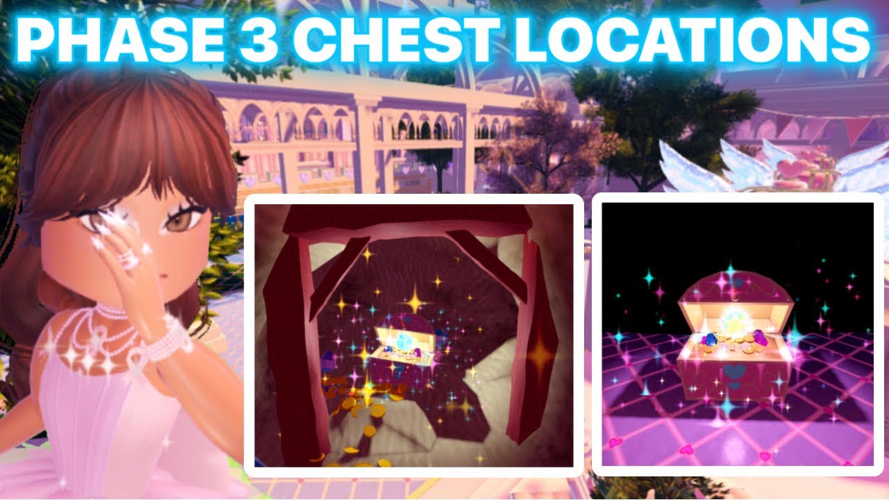 ALL CHEST LOCATIONS IN PHASE 3 ROYALE HIGH - YouTube