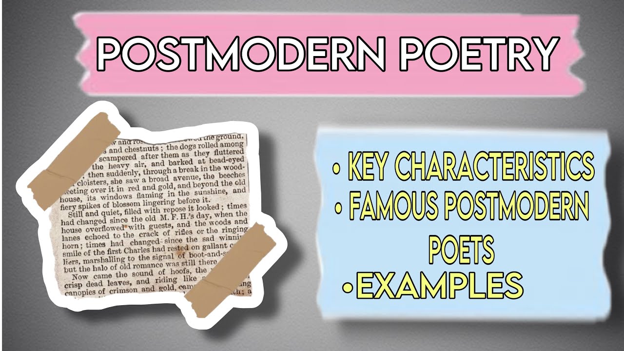 Postmodern poetry in english literature - YouTube