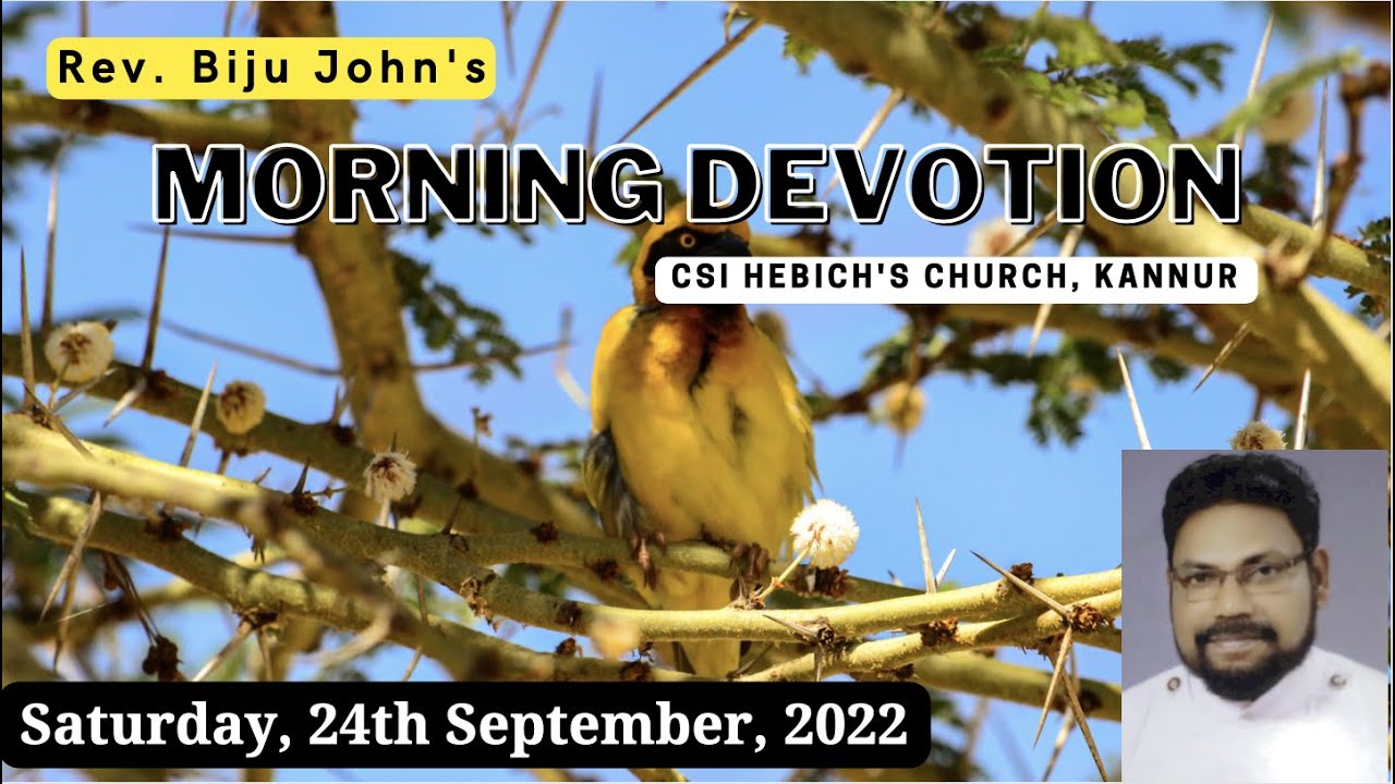 071 Rev Biju John Morning Devotion 220924 - YouTube