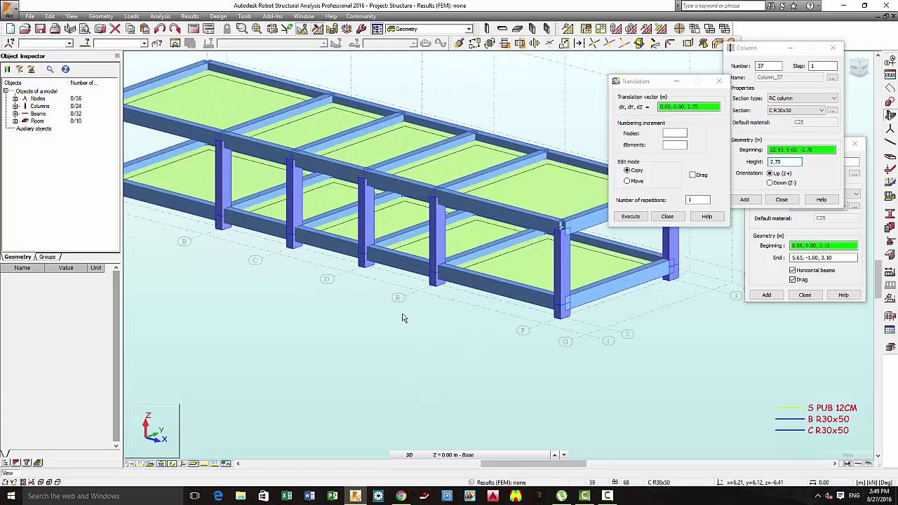 RC Structure model in RSA 2016 - YouTube