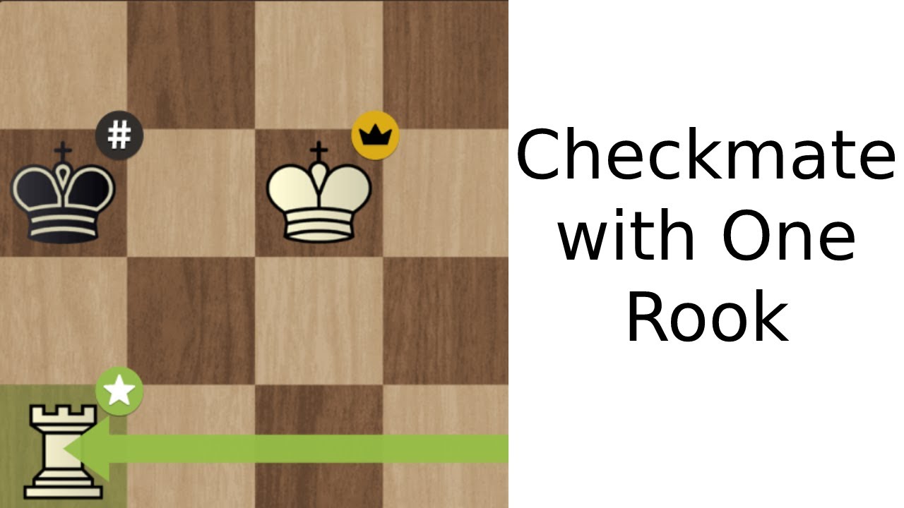 How to checkmate with One Rook and a King | MightyLizard - YouTube