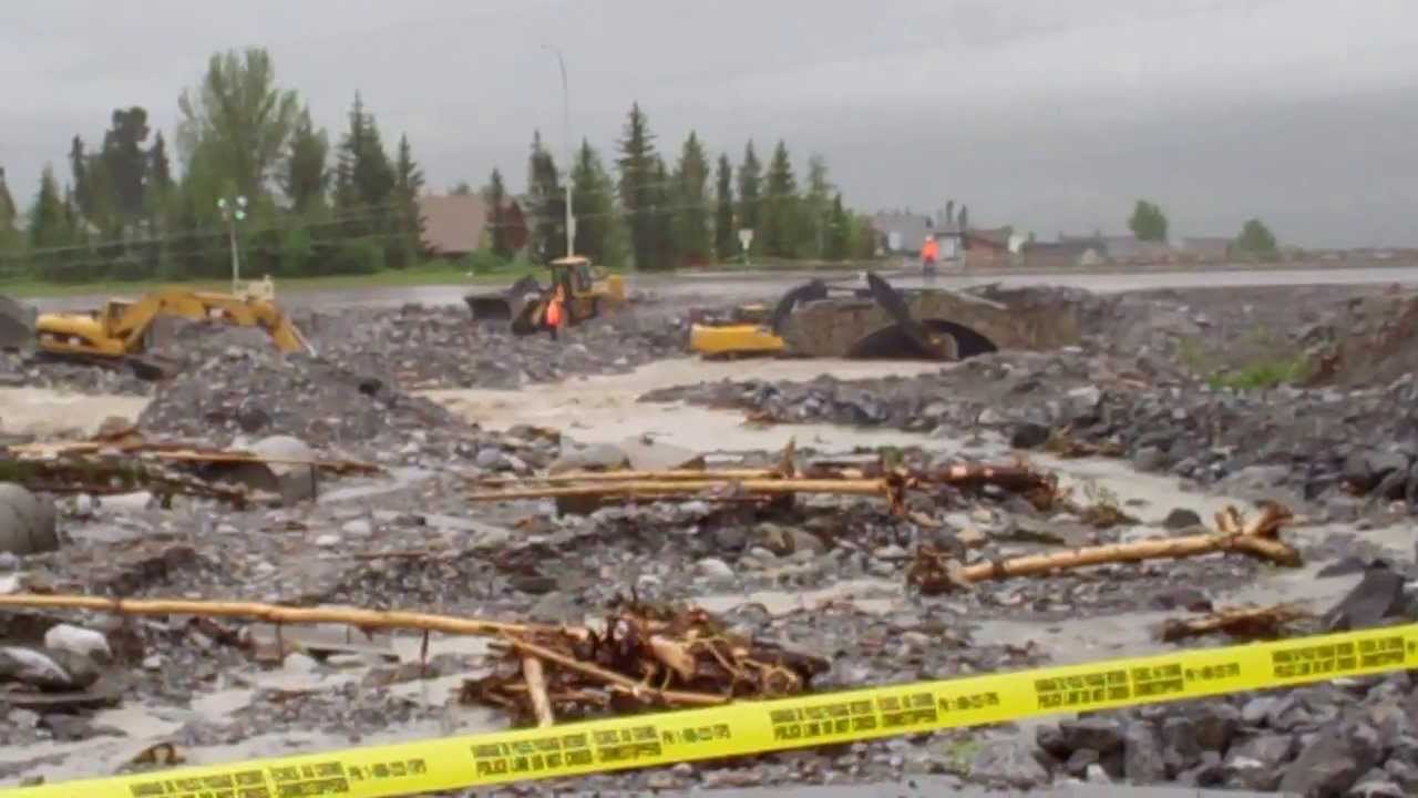 Flash Flooding in Canmore, Alberta - THE AFTERMATH - June, 21, 2013 ...
