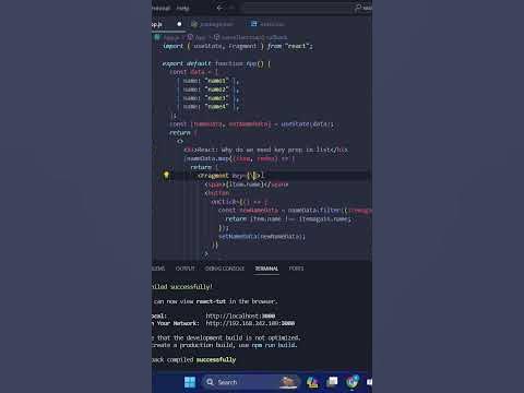 React: Why do we need Key prop in List items #coding #reactjs #javascript #interview #keys # ...