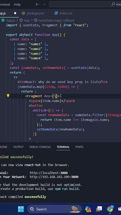 React Why Do We Need Key Prop In List Items Coding Reactjs Javascript Interview Keys