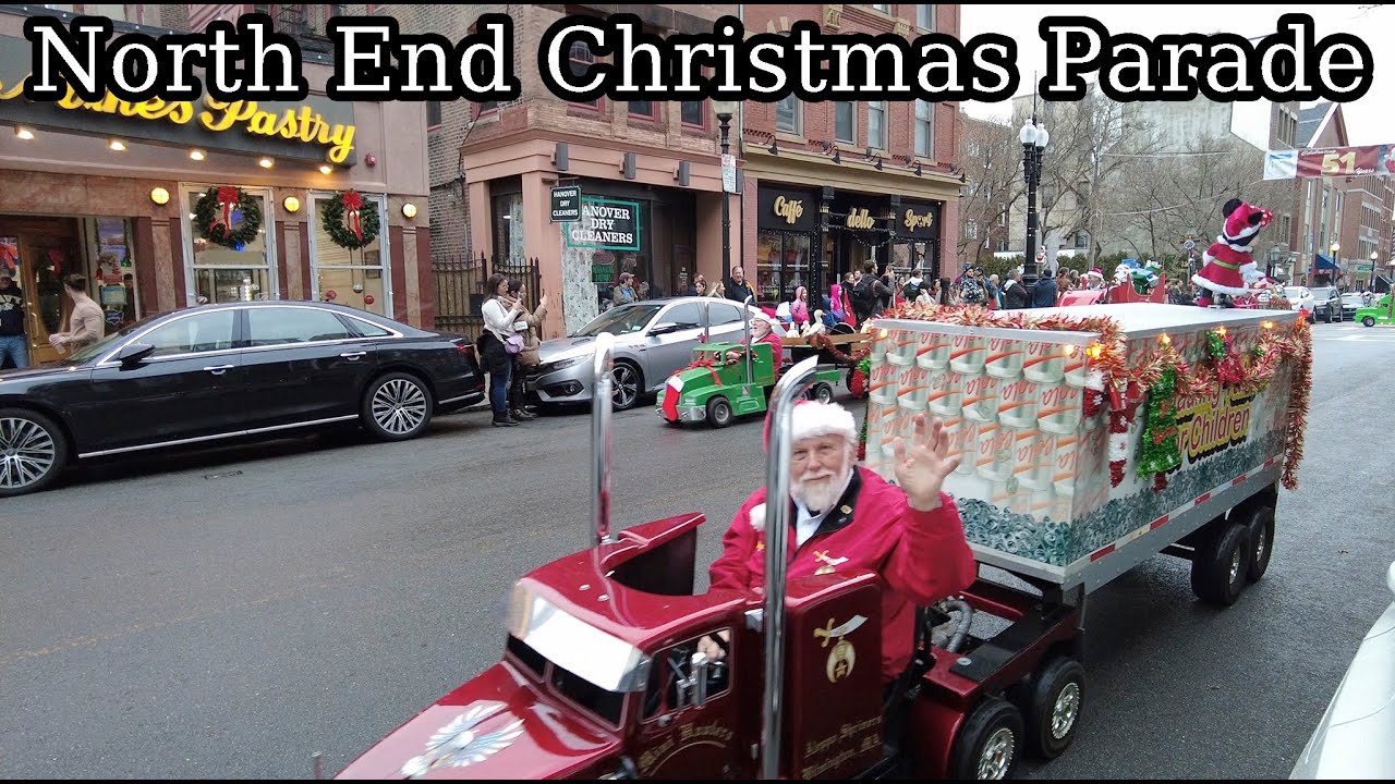 Boston MA North End 51st Christmas Parade 2023 from Hanover Street ...