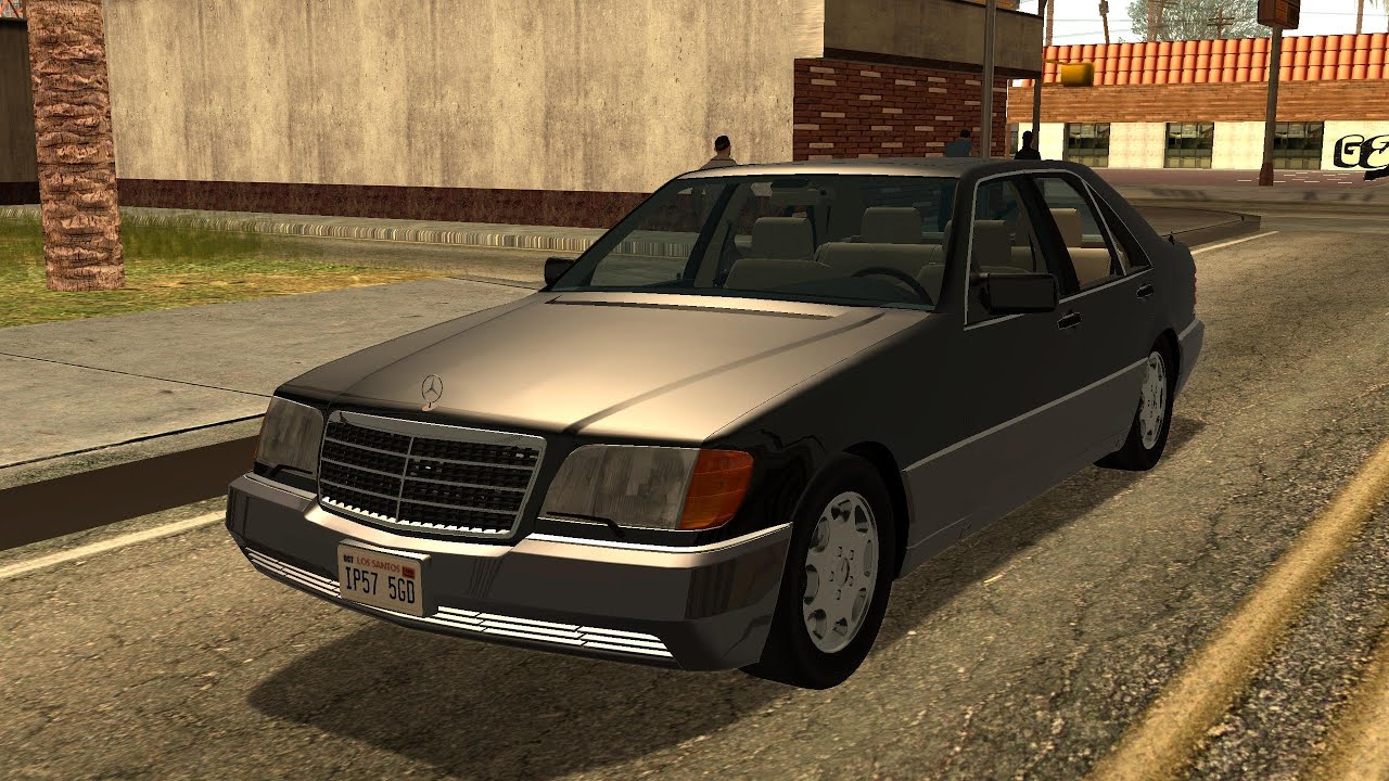 GTA San Andreas [PC] - 1992 Mercedes-Benz 500SE Mod - YouTube