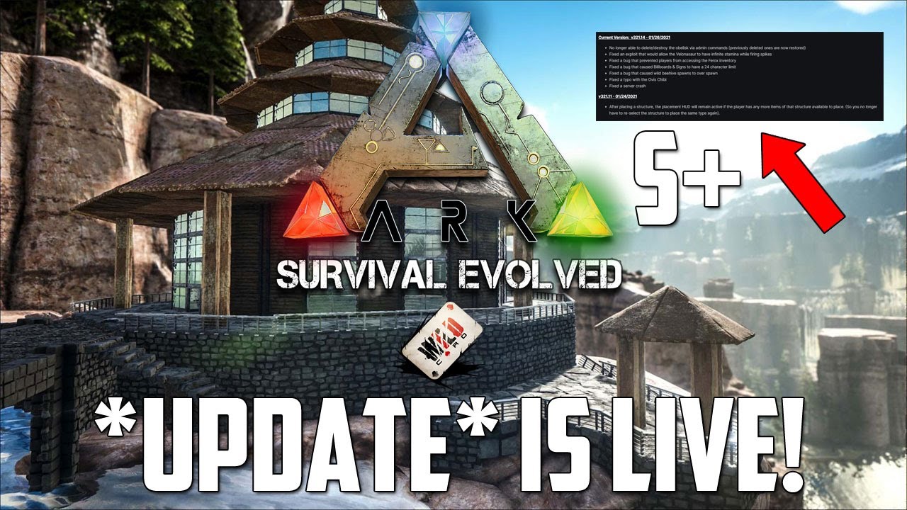 ARK *NEW* Update is live! - S+ MOD Addition! (THIS IS COOL!) - YouTube