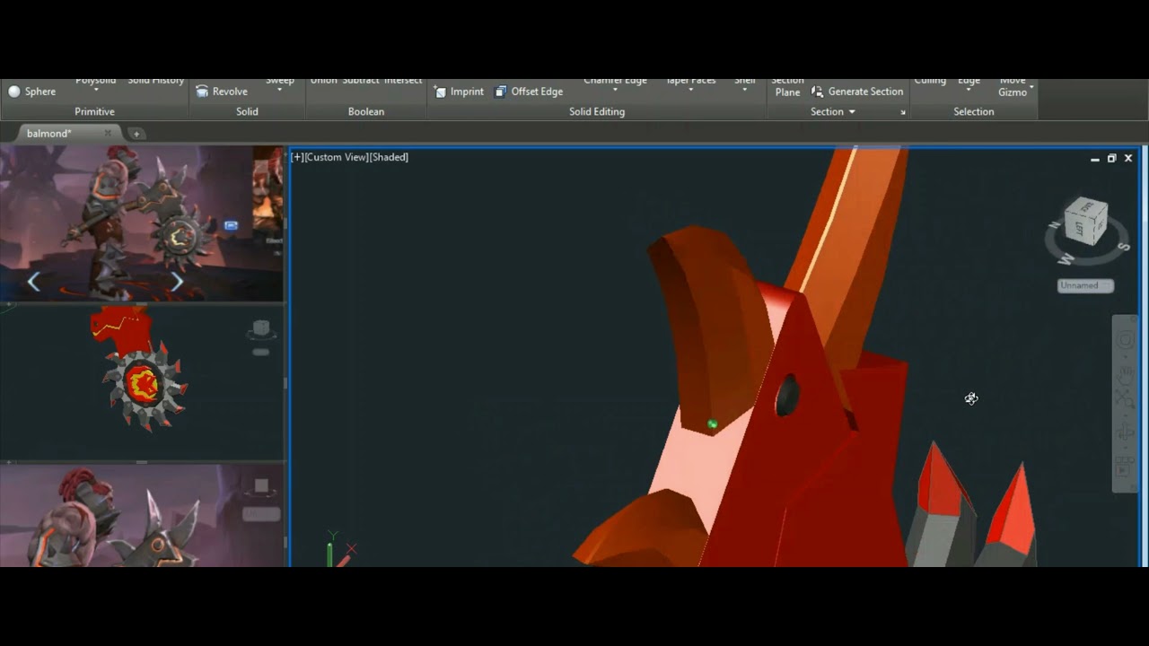 Balmond Axe in 3d model - YouTube