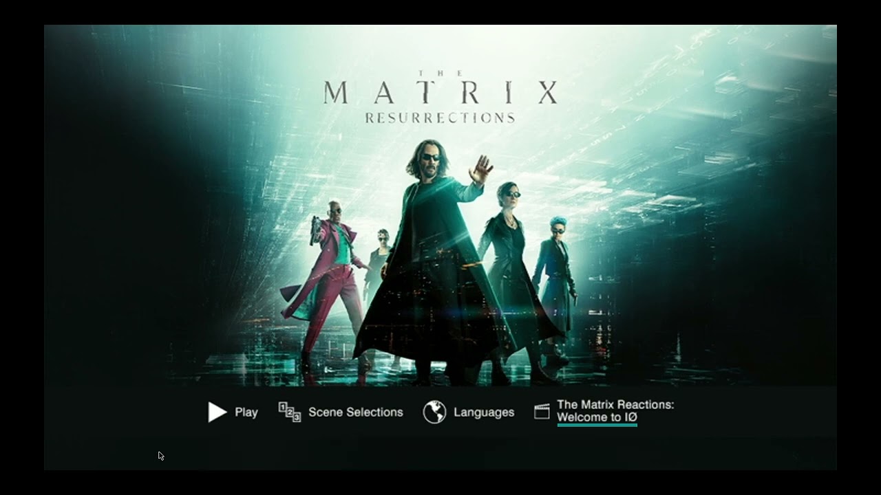 The Matrix Resurrections DVD Menu - YouTube