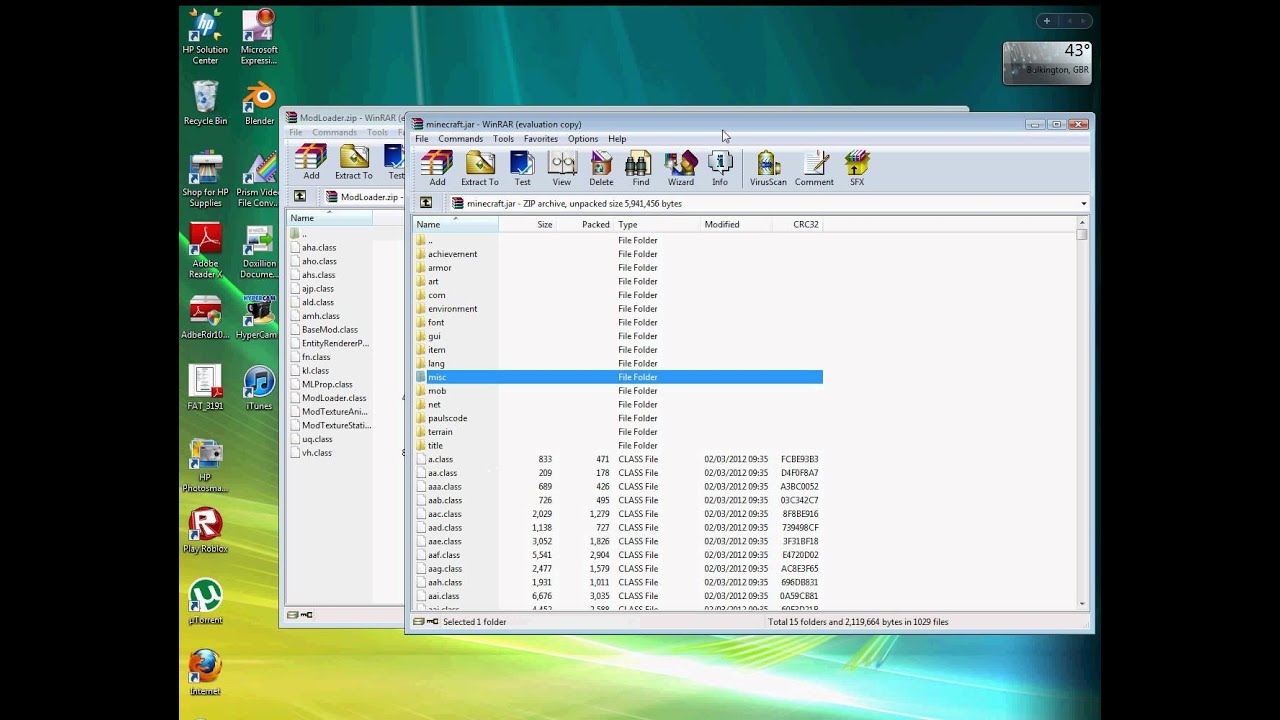 Minecraft 1.2 - How to install modloader - YouTube