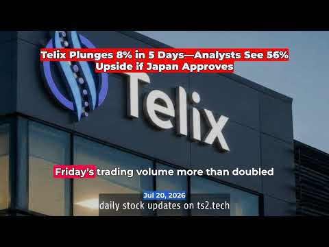 Telix Plunges 8% in 5 Days—Analysts See 56% Upside if Japan Approves #ASXNews #ASXTLX #NASDAQTLX