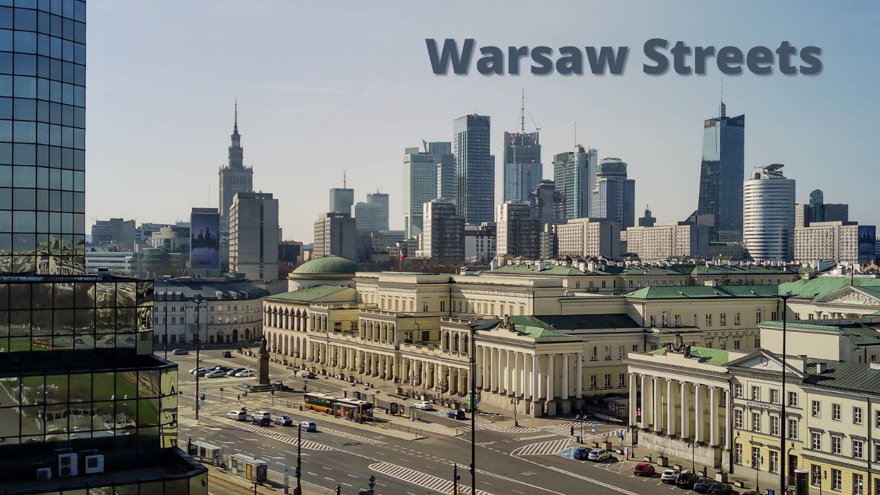 Warsaw Streets by Drone - YouTube