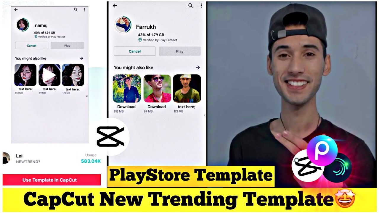 Capcut New Trending Template | PlayStore Video Editing | TikTok New ...