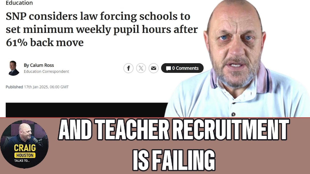 SNP want to set min hours for schools & I discuss why teacher recruitment is broke - YouTube