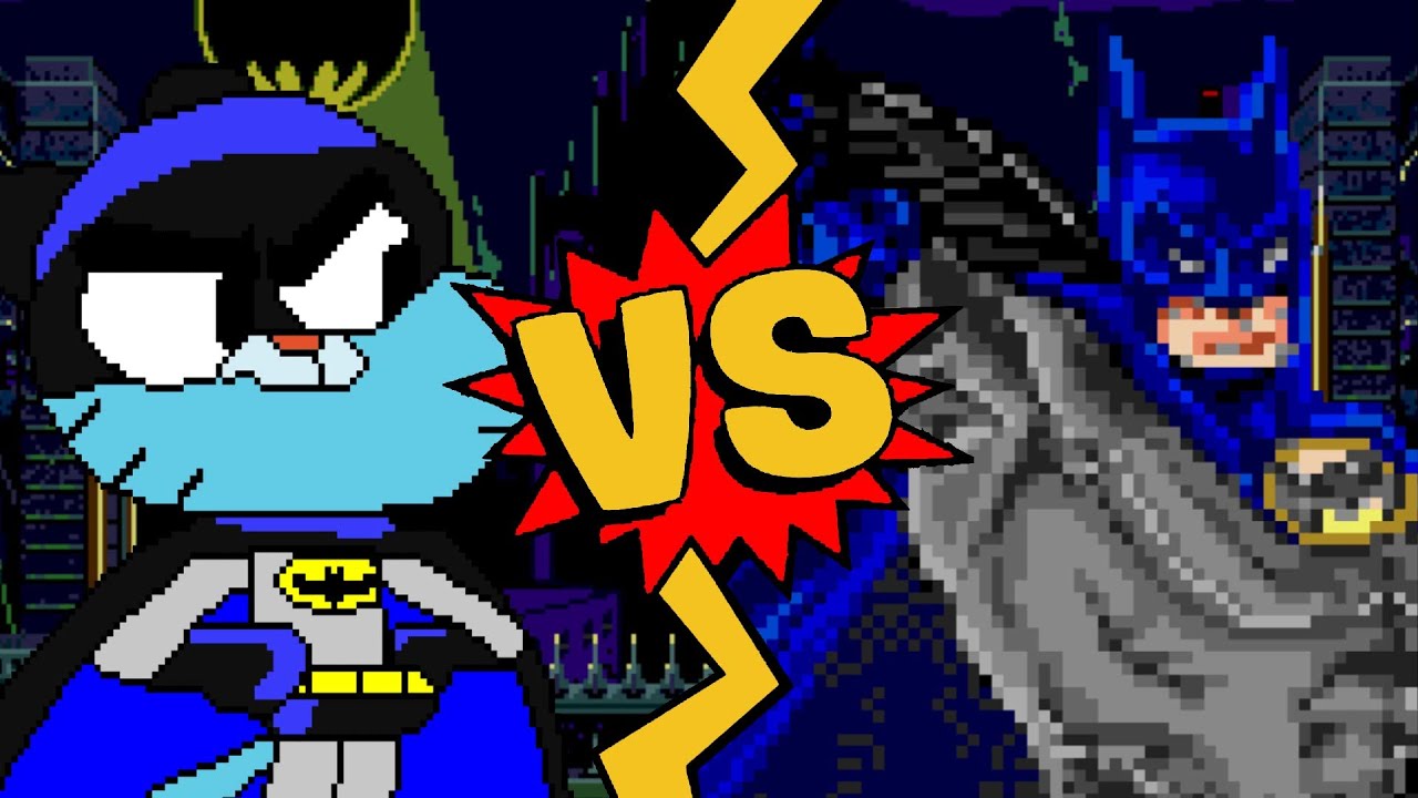 M.U.G.E.N Battles | Gumball Watterson vs Batman | The Amazing World of ...