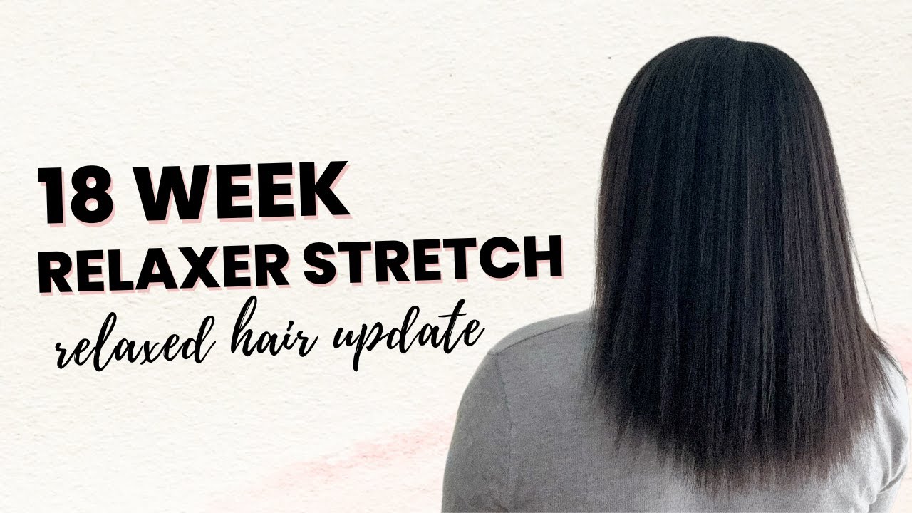 Relaxer Touch-up After An 18 Week Relaxer Stretch - YouTube