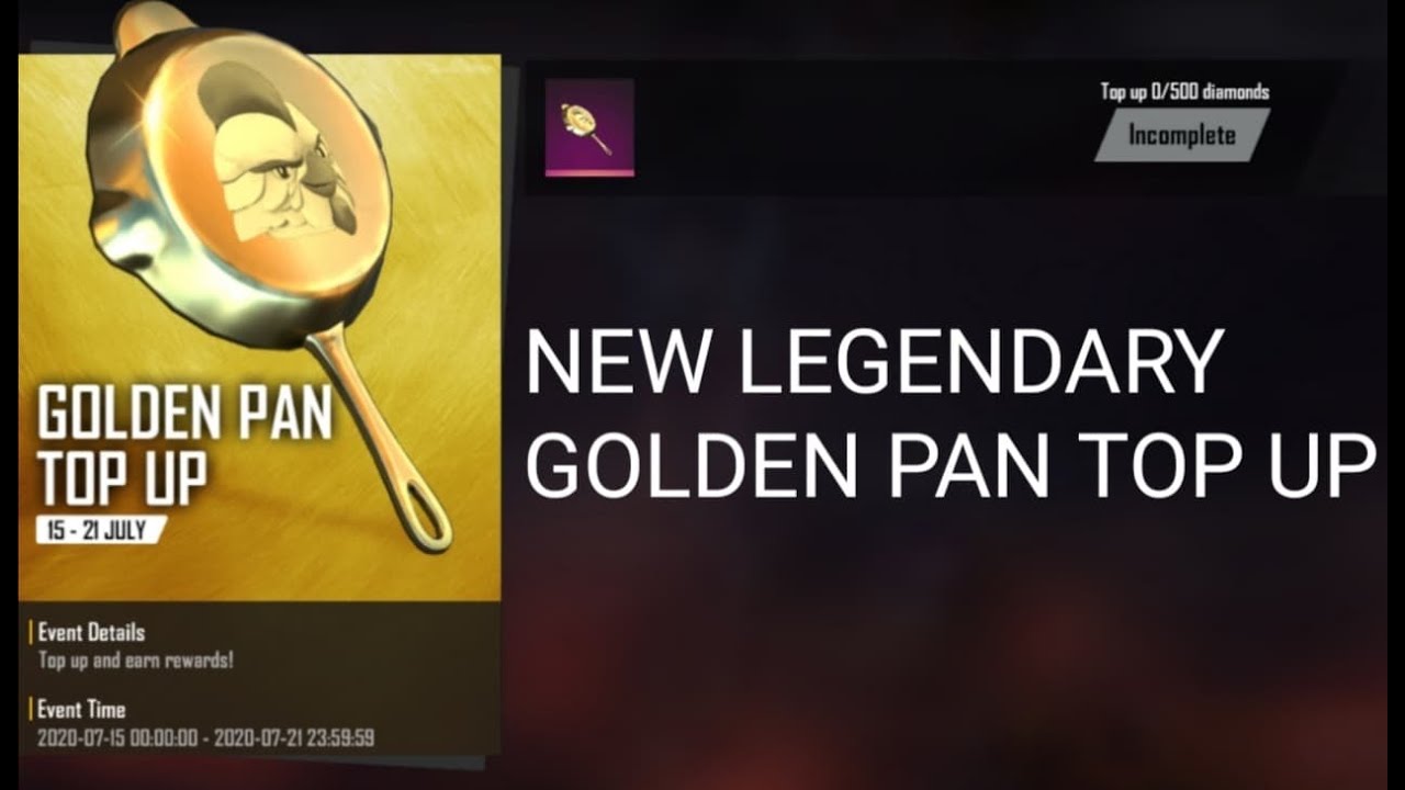 🔫 NEW LEGENDARY GOLDEN PAN TOP UP🔫 - free fire - YouTube