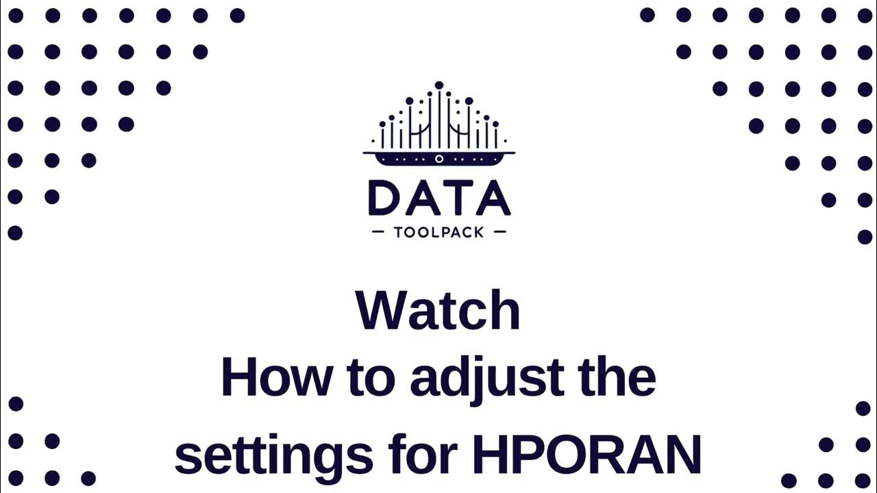 Learn settings of hyperparameter optimization random tool / HPORAN ...