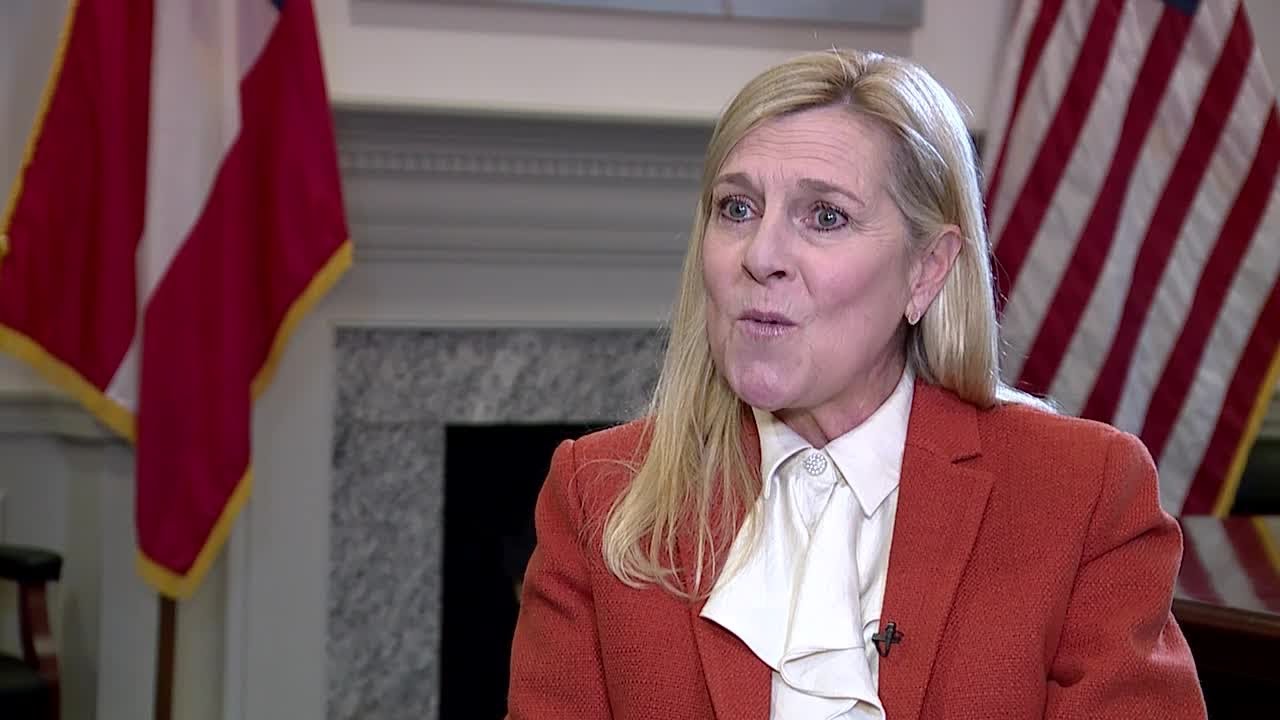 Georgia First Lady Marty Kemp helping fight sex trafficking - YouTube