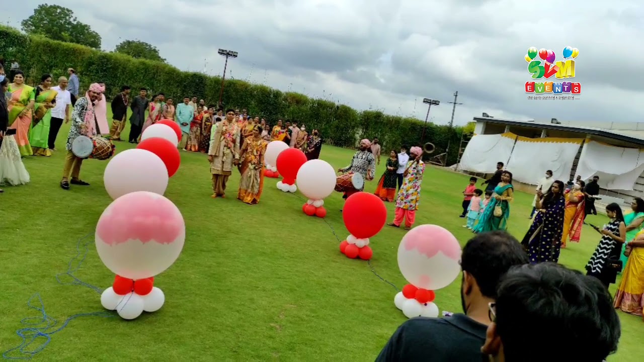 Bride and Groom Entry | Balloon Blast Entry | Couple Entry Ideas ...