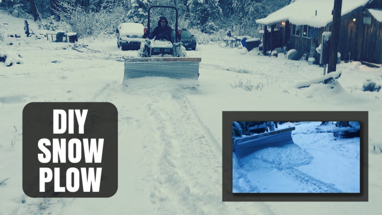DIY Tractor Snow Plow - YouTube
