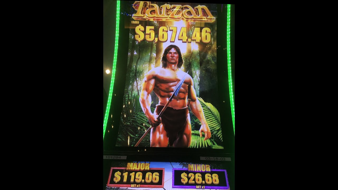 Tarzan slot machine - Live Play - Free Game bonus - YouTube