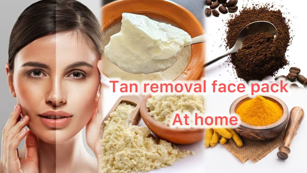 Tan removal face pack at home - YouTube