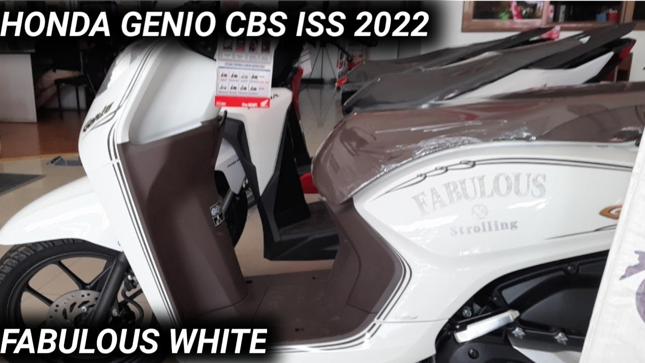 HONDA GENIO CBS ISS 2022 FABULOUS WHITE - YouTube