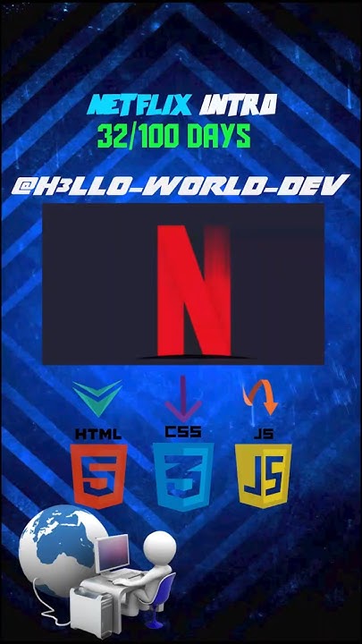 Netflix Intro Using Html Css Js Days 32 100 Days Project Challenge Css Java Html