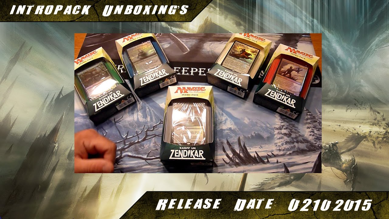 MtG Intro pack Unboxing - Battle for Zendikar: Schwarminstinkt B/G ...