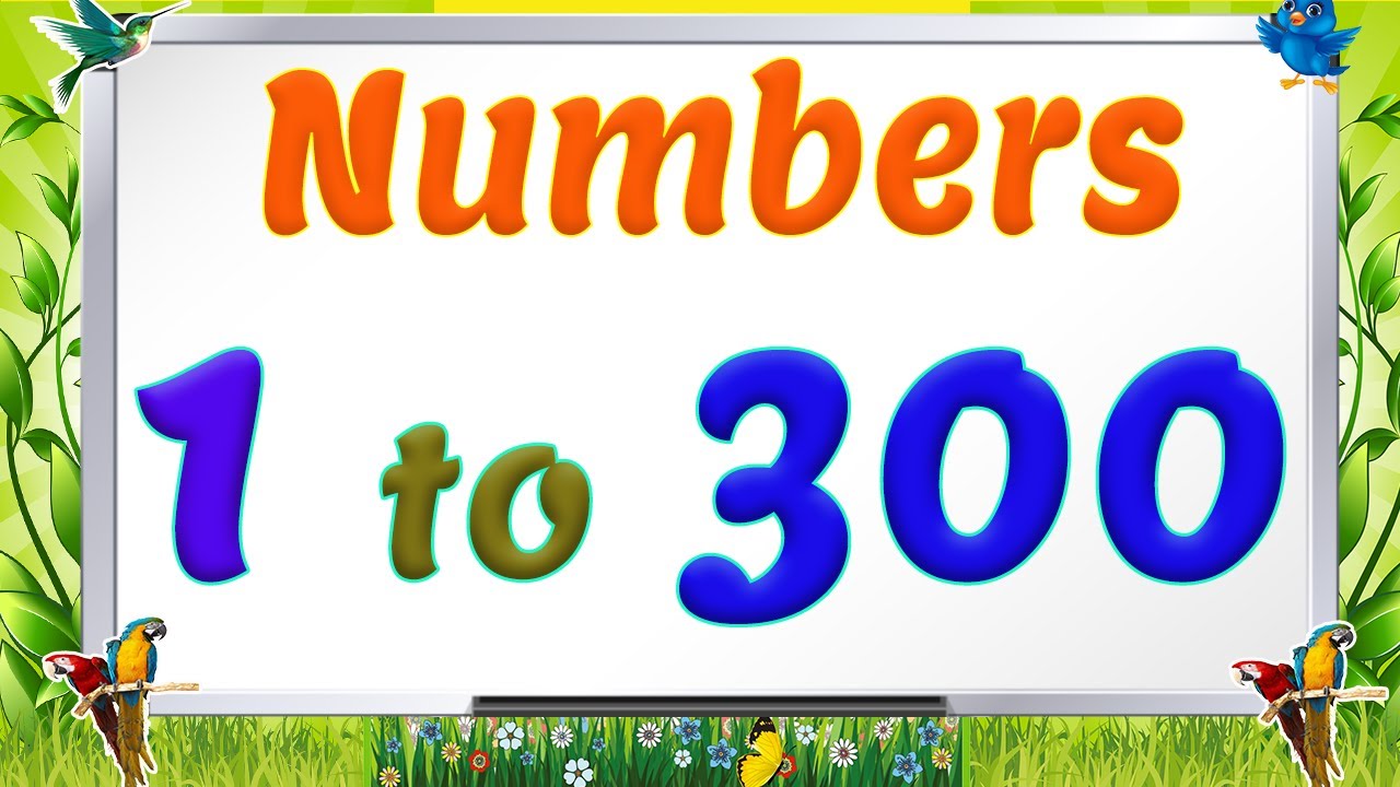 Learn Number counting 1-300 | Numbers for kids learn | Numbers from 1 ...