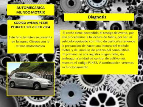 Fallo Sistema Aditivo Combustible P1435 Peugeot 307 - YouTube
