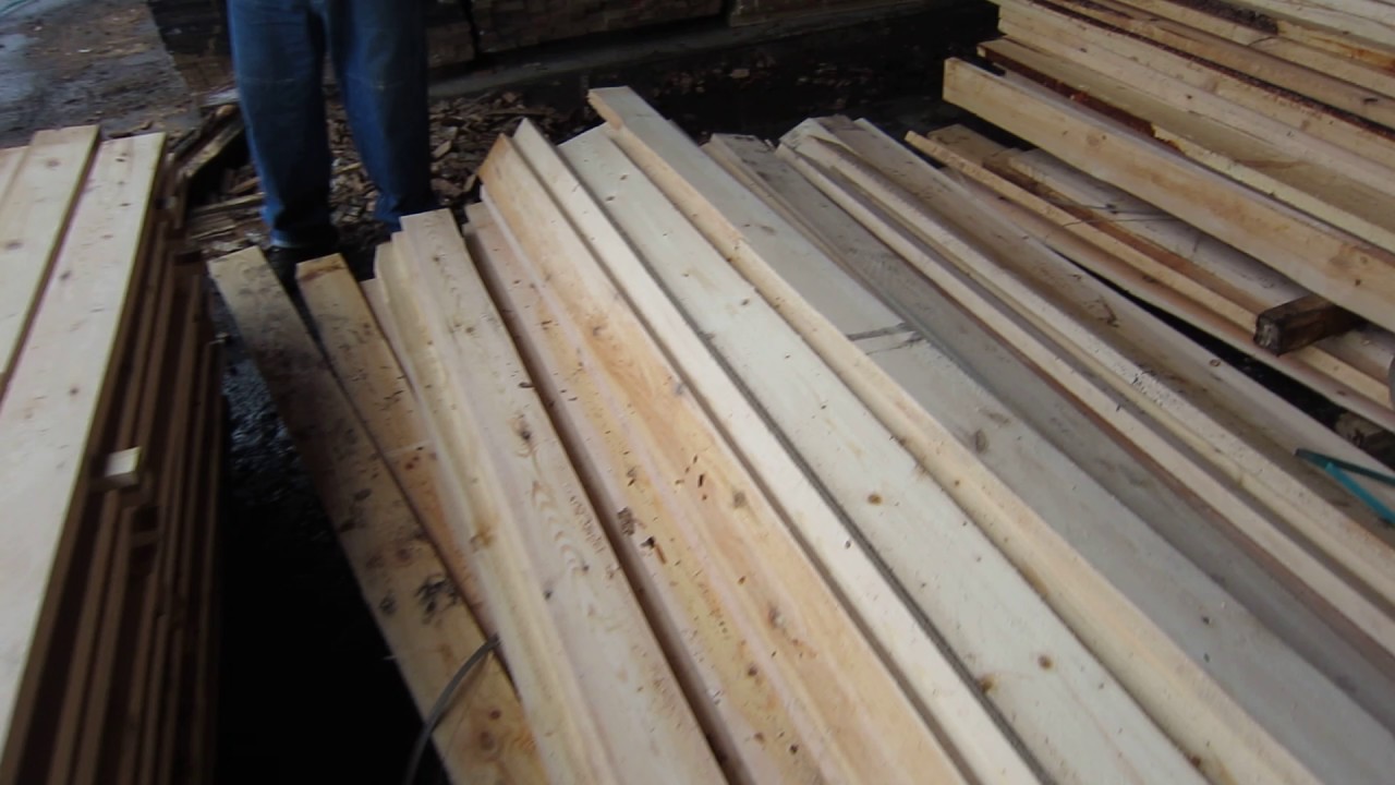 Pine and spruce SF grade sorting 2 - YouTube