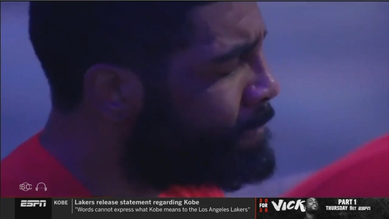 ESPN report: Kyrie Irving was in tears during the Nets' tribute to Kobe ...