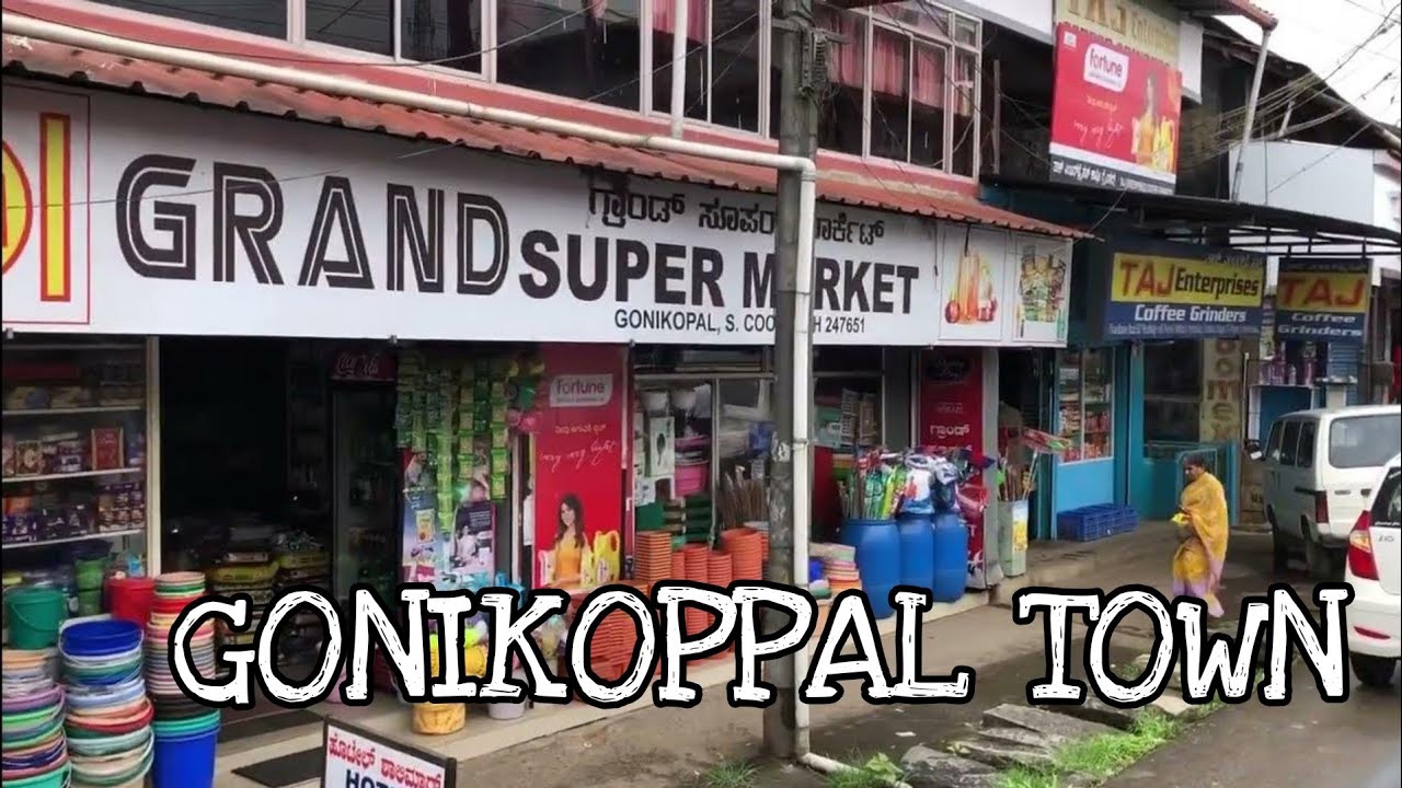 Gonikoppal Town during Rainy Season - KSRTC Bus ride - YouTube