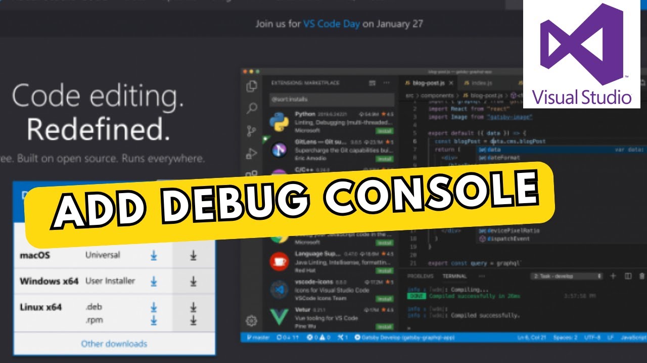 How to Add Debug Console in Visual Studio Code 2025? - YouTube