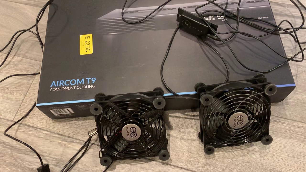 AC Infinity Aircom T9 cooling fan upgrade - YouTube