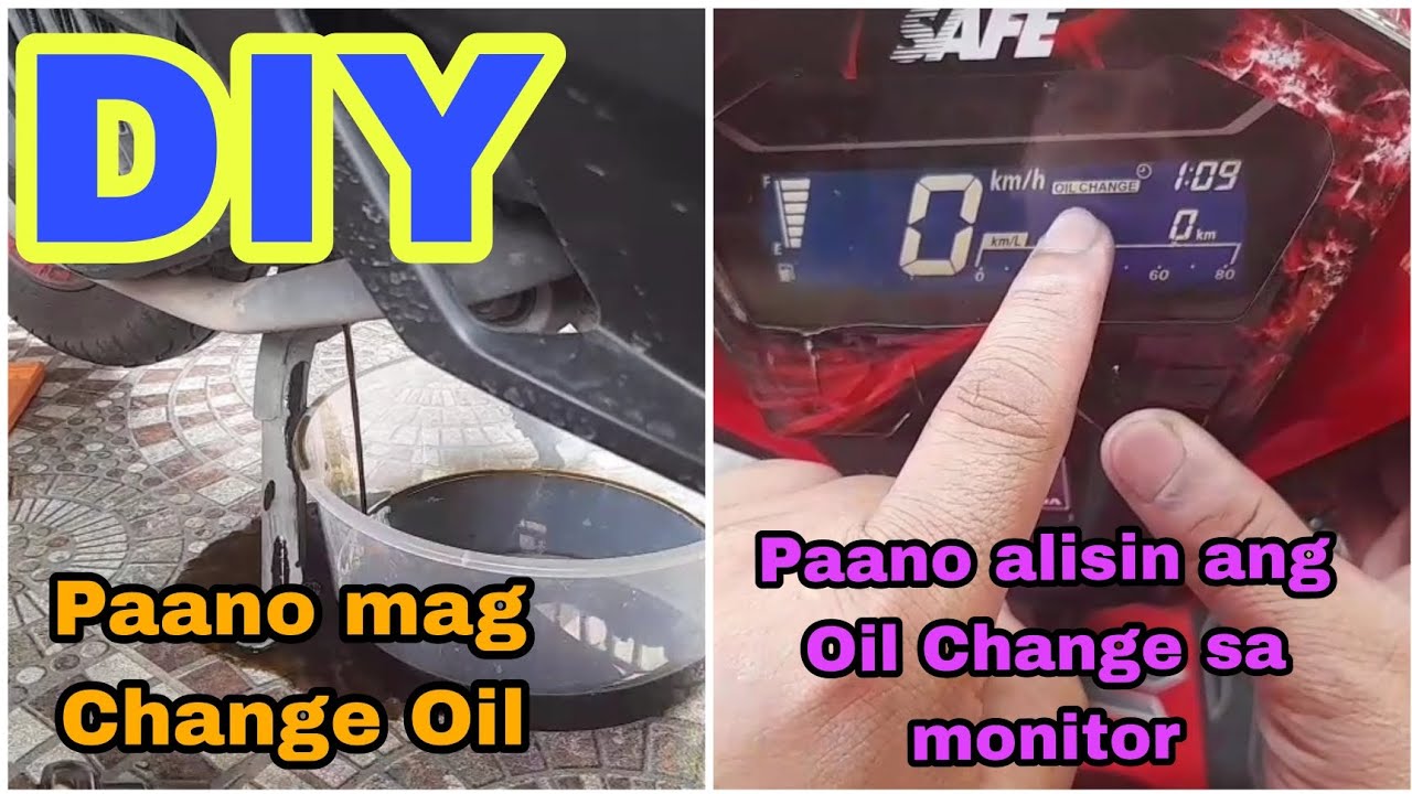 Paano mag Change oil at alisin ang Oil change sa Monitor ng Honda Click ...