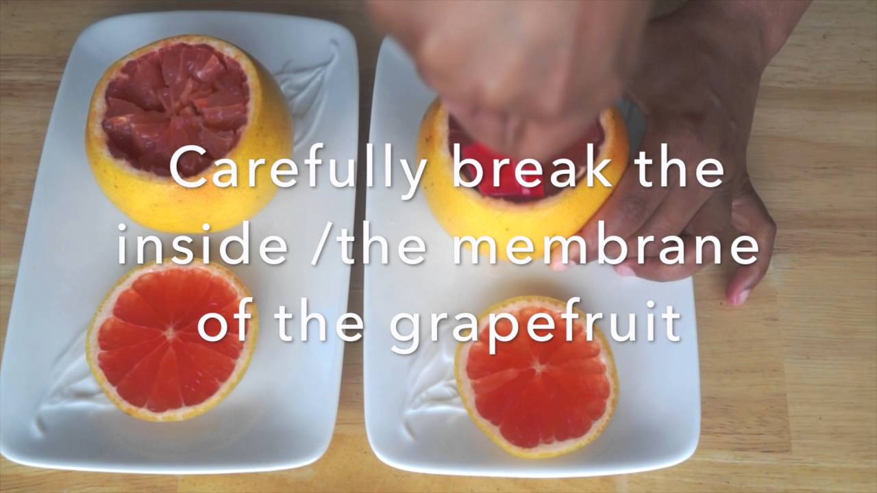 Quick and Easy Grapefruit Snack - YouTube