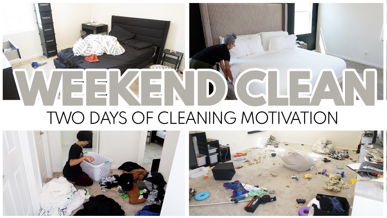WEEKEND CLEANING ROUTINE | CLEAN WITH ME 2021 | TWO DAYS OF CLEANING ...