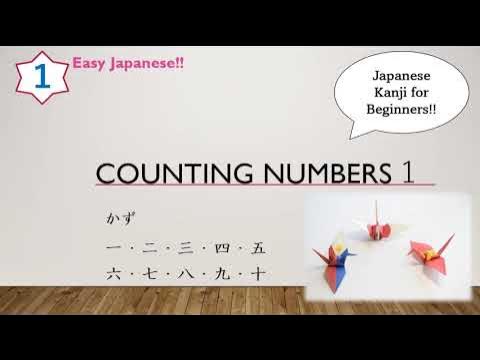 Easy Japanese-counting numbers- - YouTube
