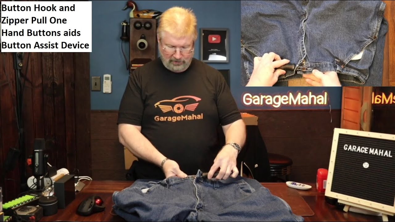 Button Hook and Zipper Pull ,One Hand Buttons Aid Button Assist Device ...