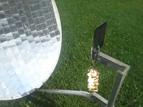 DIY solar grill - YouTube