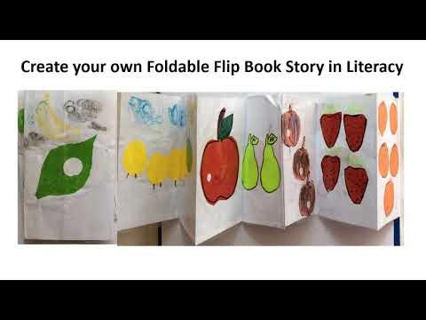 Create your own foldable flip book in Literacy - YouTube