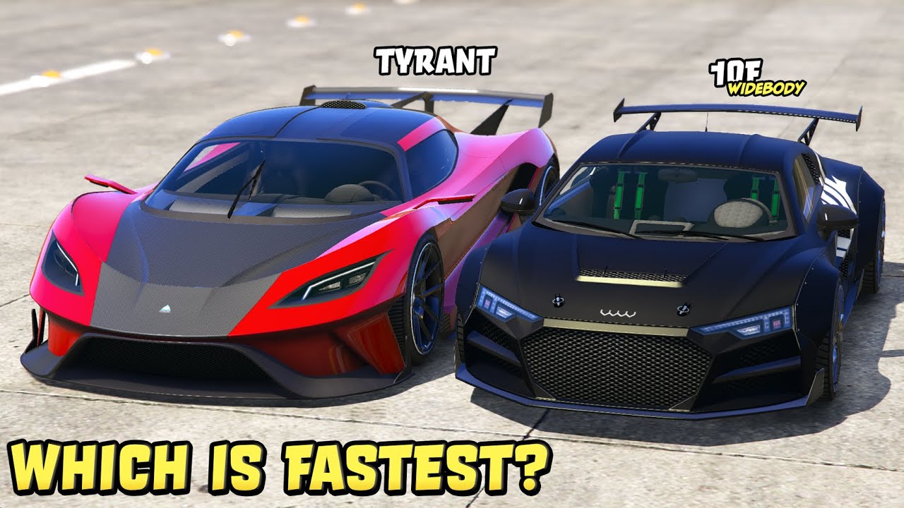 GTA 5 - OBEY 10F WIDEBODY vs TYRANT - Which is Fastest? - YouTube