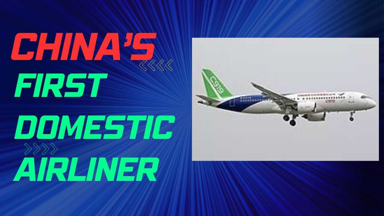 China's first domestic aircraft makes international debut - YouTube