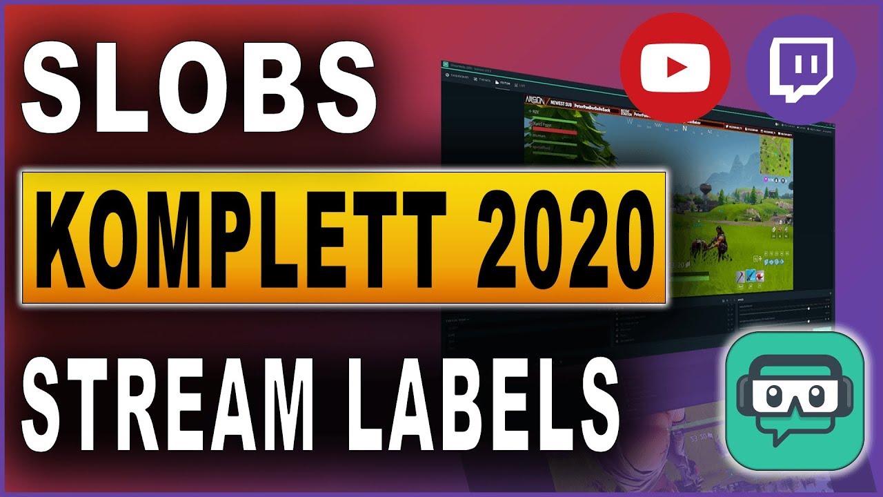 Streamlabs OBS Komplettkurs 2020: #13 Stream Labels - YouTube