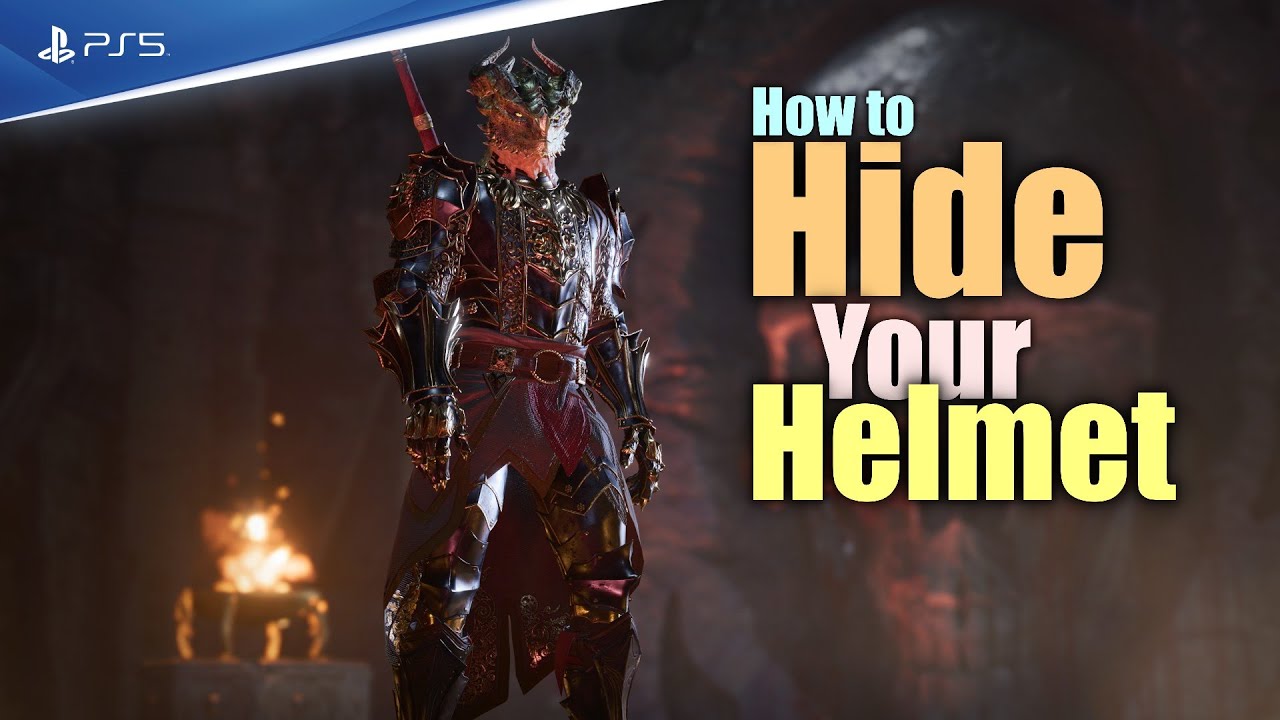 Baldur's Gate 3 - How to Hide Your Helmet | PS5 - YouTube