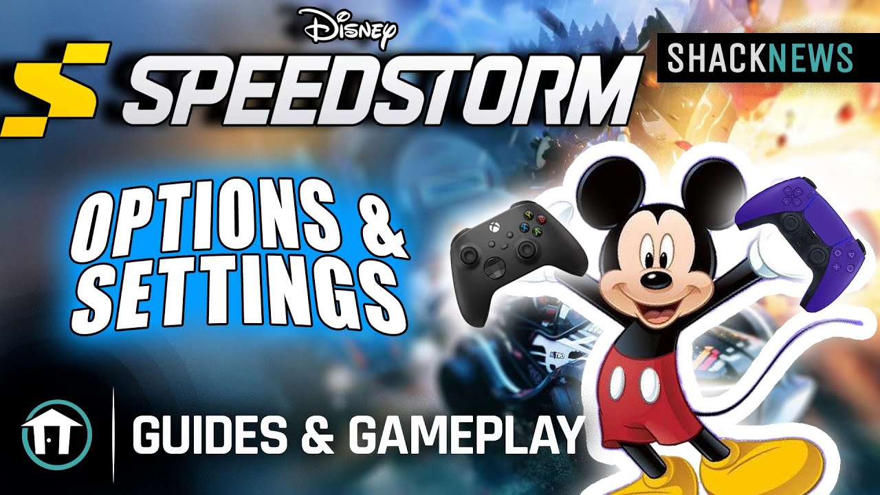 Disney Speedstorm - All Options & Settings - YouTube